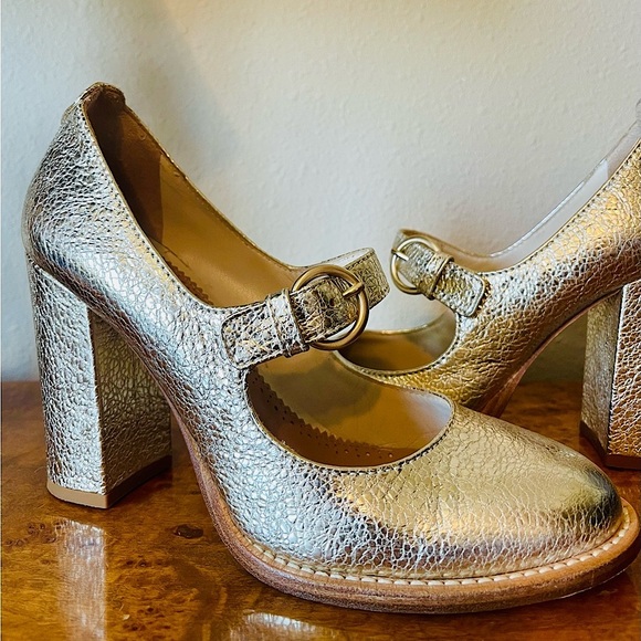 Twin-Set | Shoes | Gold Heel Mary Janes Twinset Brand | Poshmark